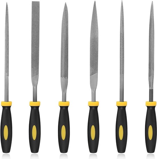 Vijlenset sleutelvijlenset, vijlset, metalen set voor metaal, 6-delig ...