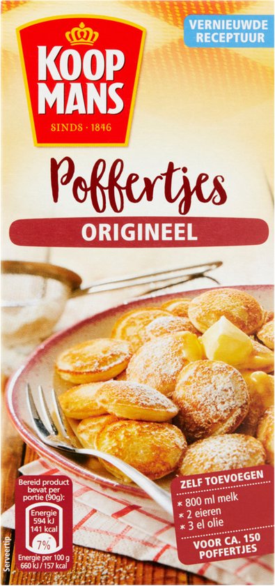 Koopmans - Poffertjes mix origineel - 6x 400 gr - Voordeelverpakking | bol