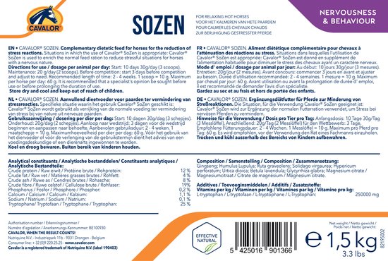 Cavalor Sozen - - 400 g | bol