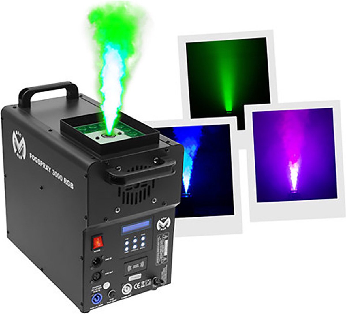 Mac Mah Fog Spray 3000 RGB Verticale rookmachine met RGB LED | bol