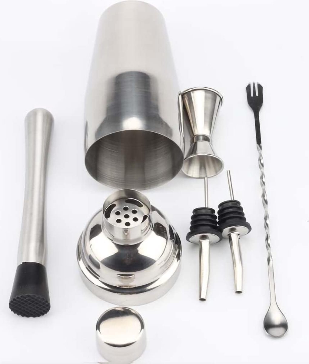 Cocktail Making Set, 6-delige 750 ml cocktailshaker, roestvrij staal ...