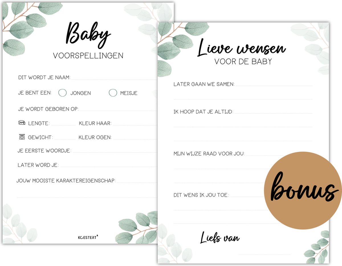 25 Babyshower invulkaarten | babyshower spelletjes | babyshower ...