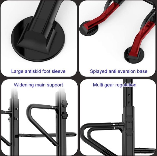Krachttoren in hoogte verstelbaar optrek- en dipstation ...
