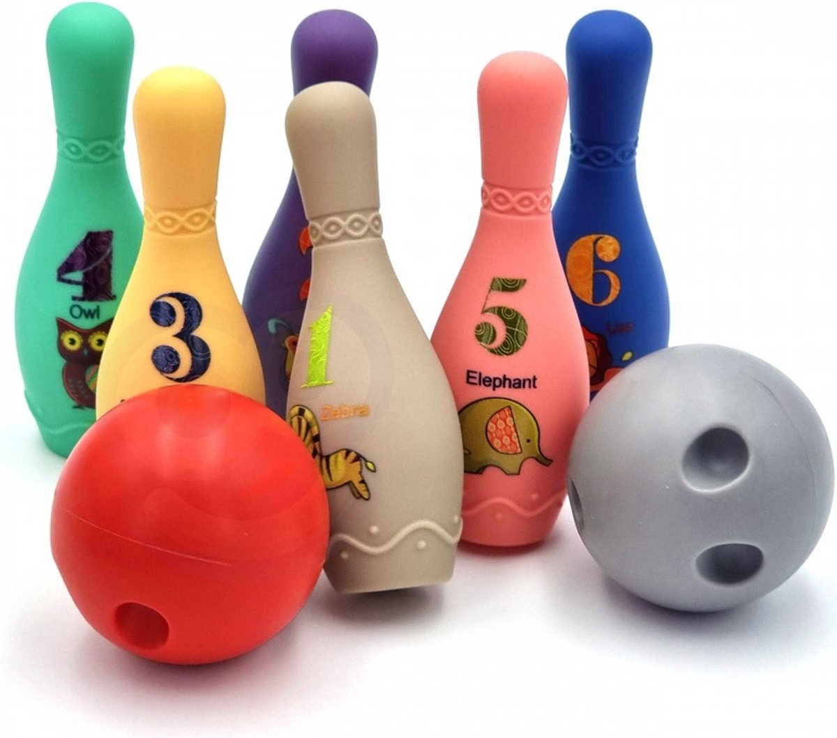 WOOPIE Bowlingset voor Kinderen - Kegelen - Zintuiglijke ontwikkeling ...