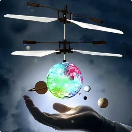 Induction Crystal drone - Mini kleurrijke led drone - Quadcopter ...