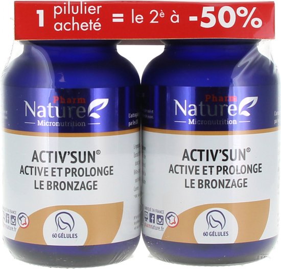 Pharm Nature Activ'Sun Activeert en Verlengt de Bruining Verpakking van ...