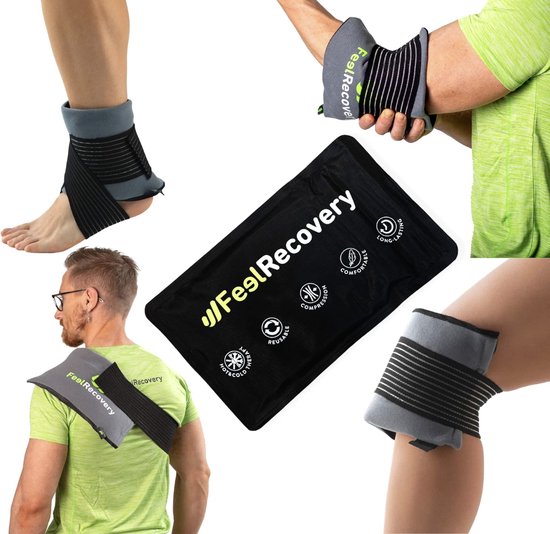 Warm-Koud Kompres bij Spierpijn in Knieën, Rug, Enkels (28x17 cm) - Hot ...