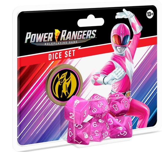 Power Rangers: RPG Dice Set Pink - Dobbelstenenset - Renegade Game ...