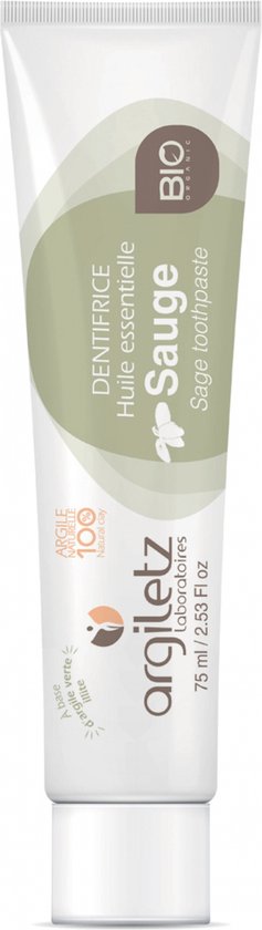 Argiletz Groene klei tandpasta salie bio 75ml | bol