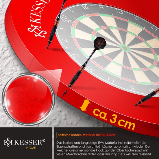 KESSER® Dartbord Surround Rood - Dart Surroundring - Darts Surround ...