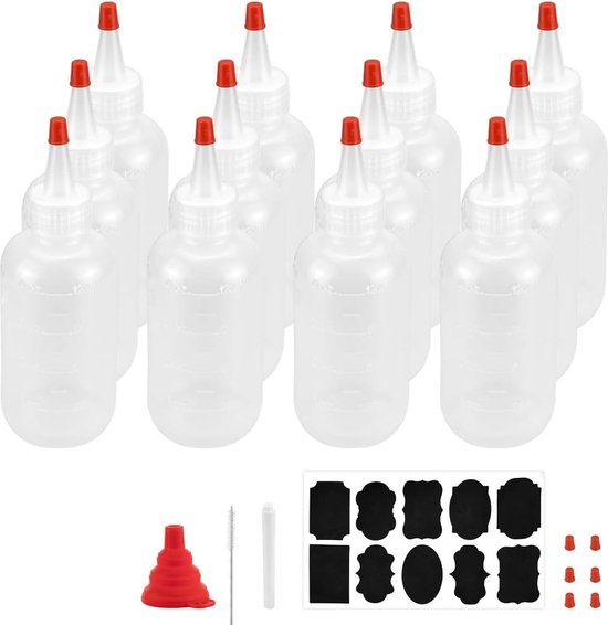 12 stuks knijpfles vloeibare fles 120 ml knijpfles plastic knijpfles ...