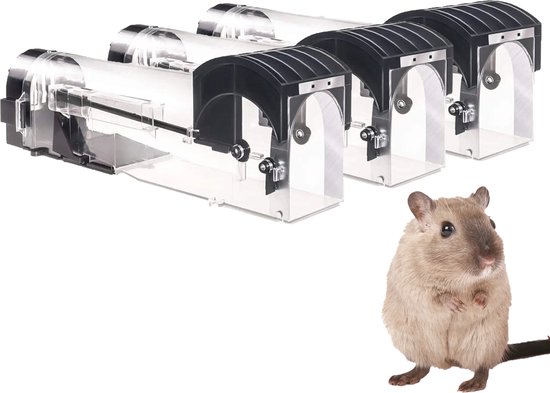 Diervriendelijke Muizenvallen - Set van 3 - Muizenvallen Voor Binnen ...