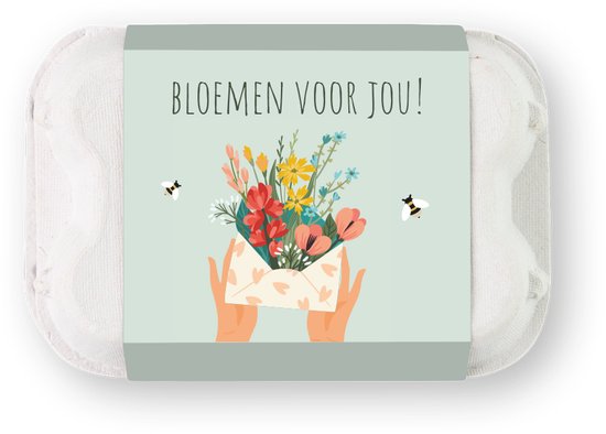 Blossombs Eierdoosje - Zaadbommetje - Bloemen voor jou - 6 Blossombs ...