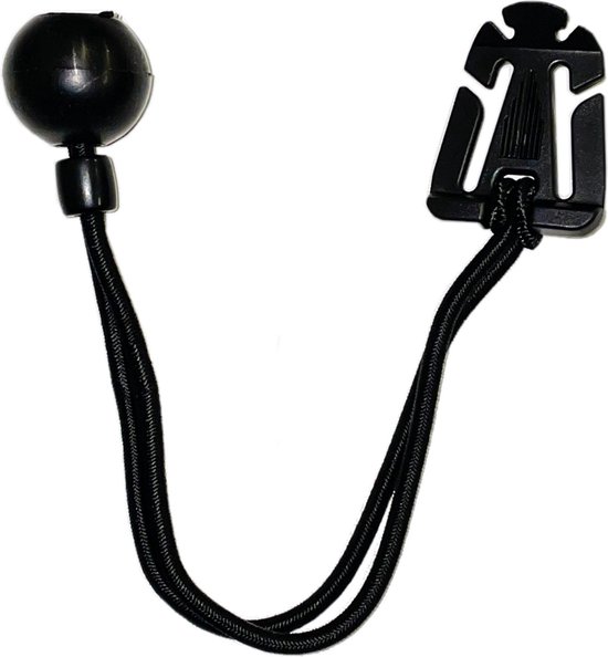 20-Delige Set Zwart Bungee Ballen met Universele Elastische Band ...