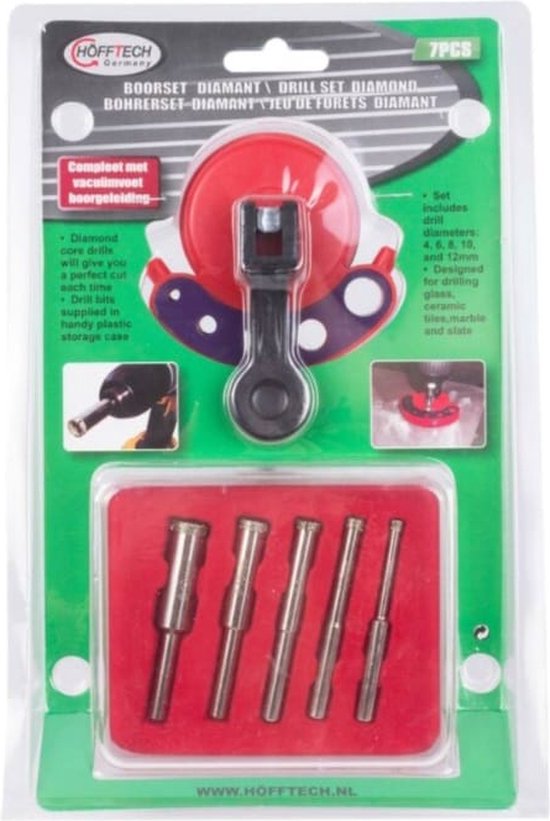 Tegel - Diamant Boren - 6 Delig- Met Boormal 4 - 12 mm | bol