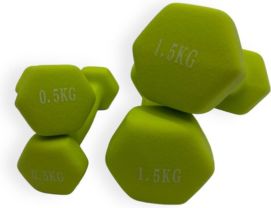 Padisport - Dumbell Neopreen Set 1,5 En 0,5 - Gewichten Set Halters ...