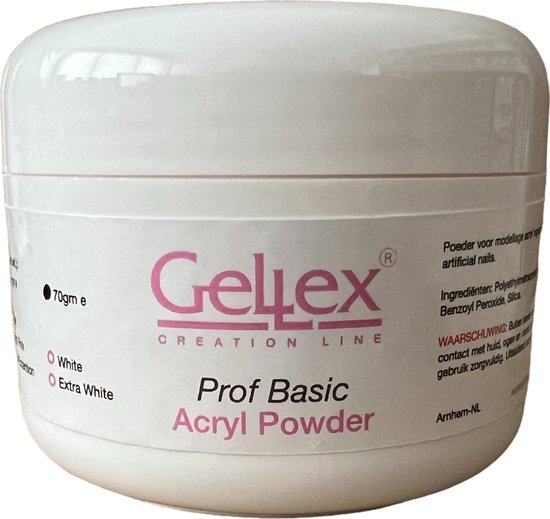 Gellex - Prof Basic acryl poeder light pink 70g - Acryl nagels | bol