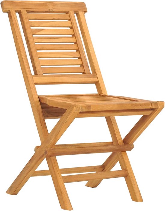 vidaXL Tuinstoelen inklapbaar 8 st 47x63x90 cm massief teakhout ...