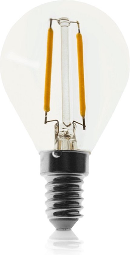 LED Filament bol lamp 2W | Dimbaar | E14 | 2200K - Extra warm wit | bol