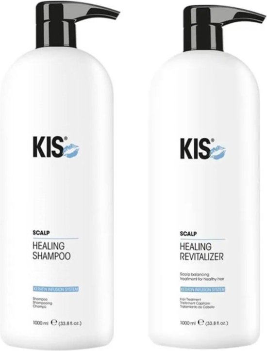 KIS Healing KeraScalp Shampoo & Revitalizer - 2x1000ml | bol