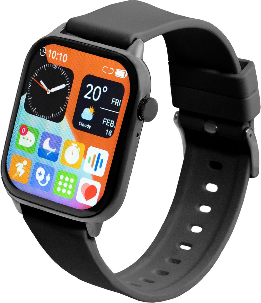 DARZ MOAB Smartwatch - Smartwatch Heren & Dames - HD Touchscreen ...