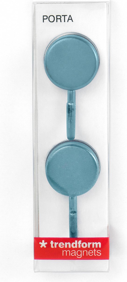 Trendform Magnetische Haak Porta - set van 2 - Blauw | bol