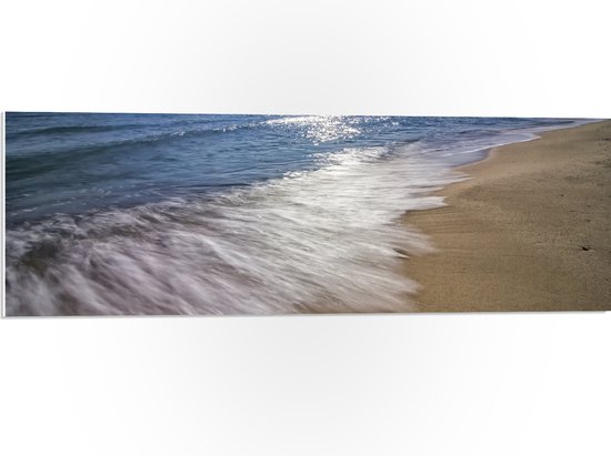 PVC Schuimplaat- Zee - Strand - Zand - Golven - Schuim - 90x30 cm Foto ...