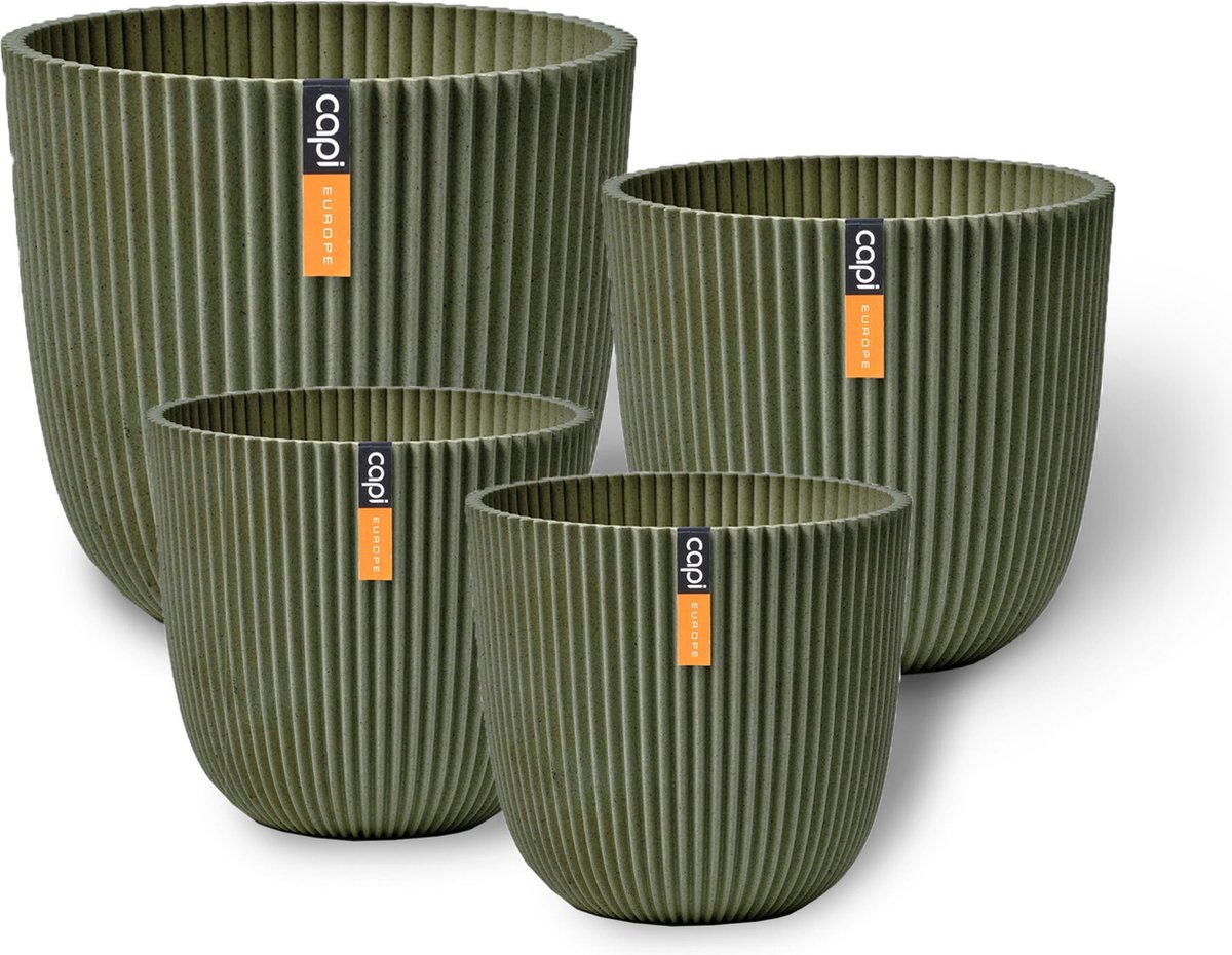 Capi Europe - Pot bol Groove 'made with' kunstgras - Set van 4 - Groen ...