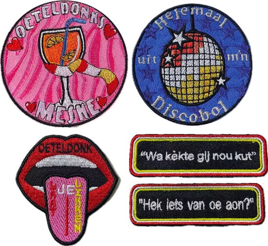Oeteldesigns - Oeteldonk emblemen - set of 5 emblemen | bol
