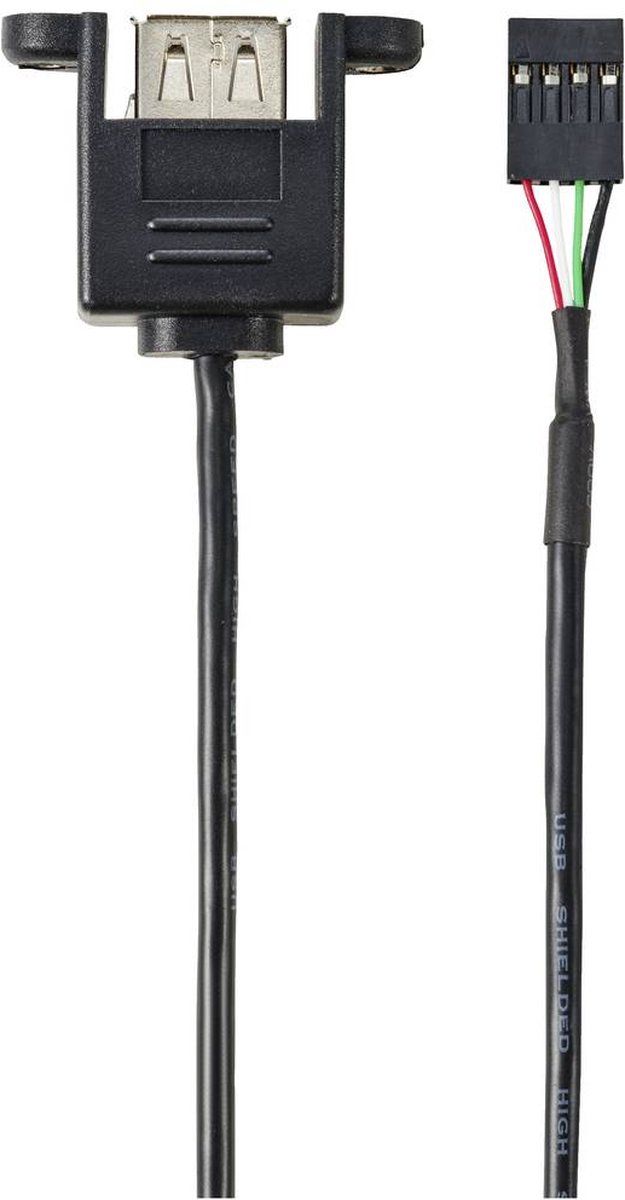Renkforce USB-kabel USB 2.0 Shrouded header 4-polig, USB-A bus 0.60 m ...