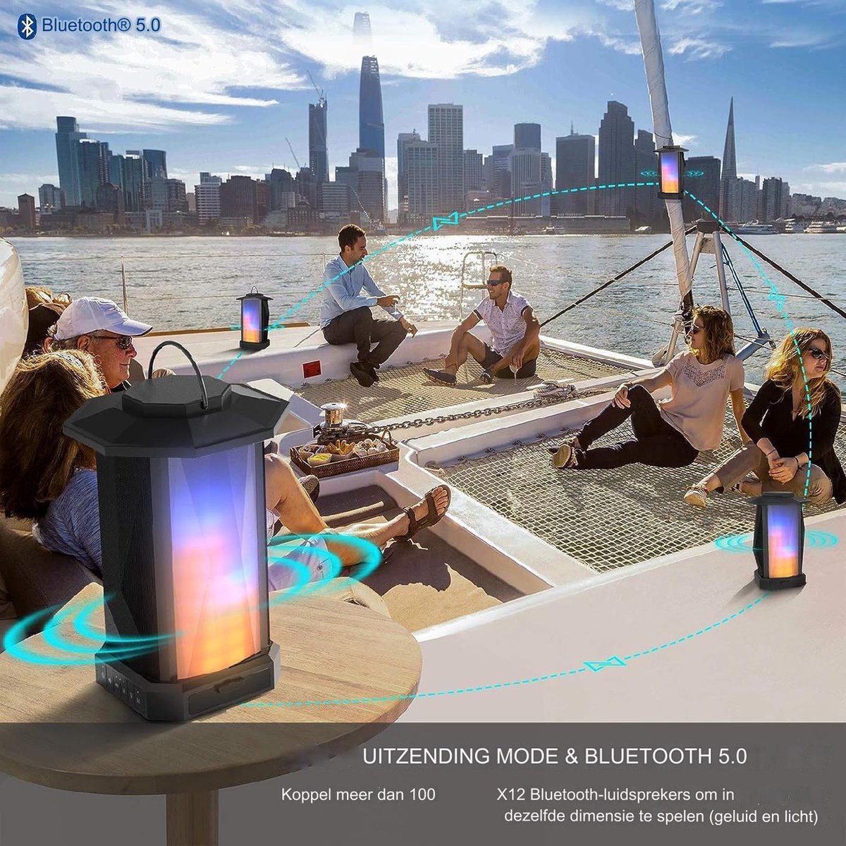 Bluetooth Box - Luidspreker - Box met Ledlicht - Partybox - Outdoor Box ...