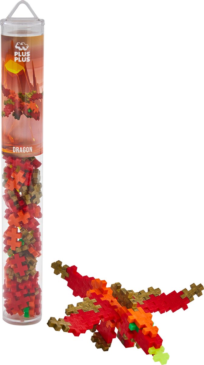 Plus-Plus - Animal Tube - Draak - Constructiespeelgoed - Set Met ...