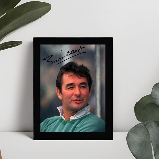 Brian Clough Kunst - Gedrukte handtekening - 10 x 15 cm - In Klassiek ...