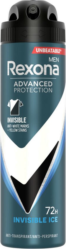 Rexona Men Deodorant Spray Advanced Protection Invisible Ice 150 ml | bol