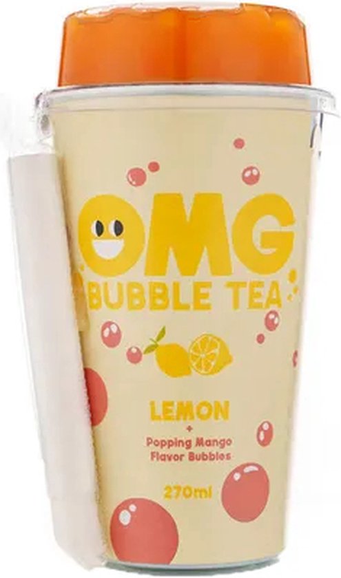 OMG | Bubble Tea | Lemon Mango | Cup | 10 stuks | 270ml | bol