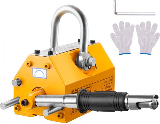 lasthefmagneet Kraanmagneet (100 kg laadvermogen, 250 kg trekkracht ...