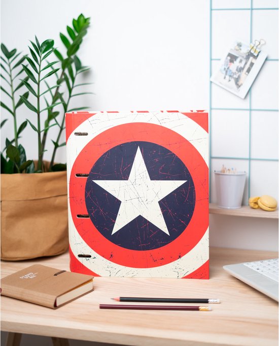 Marvel: Captain America Shield 4 Ring Binder | bol