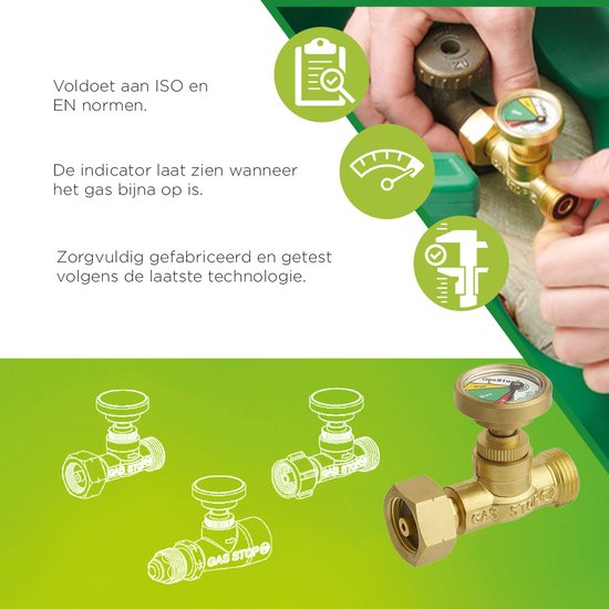GasStop Automatische gasafsluiter - Noodafsluiter voor propaangasfles ...