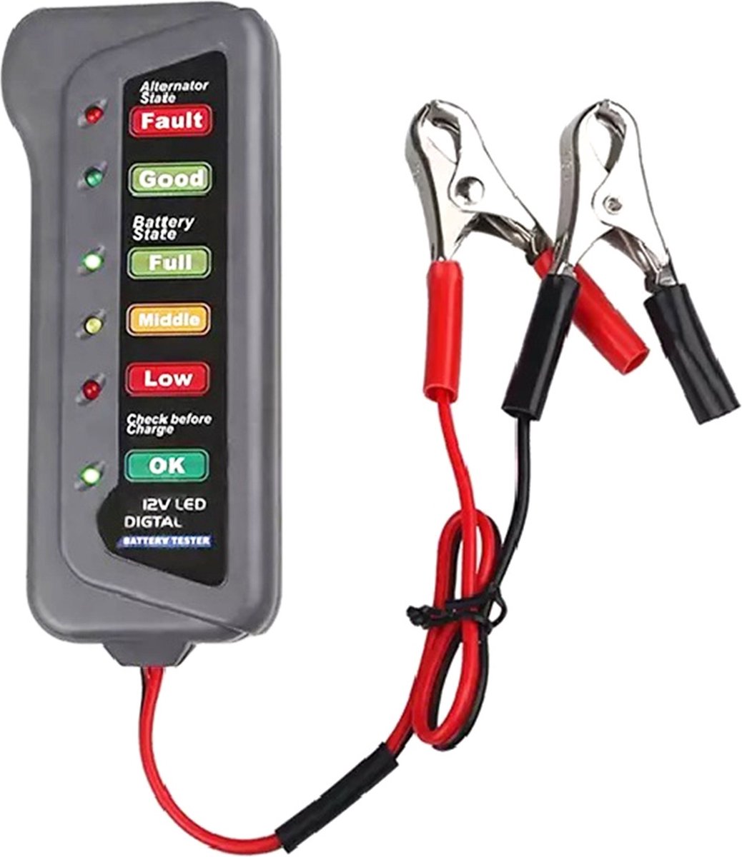 Accu Tester 12V I Auto Acu tester I Motor Accu Tester I LED Indicatie I ...