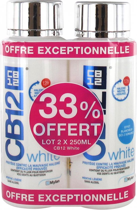 CB12 Wit Mondwater Set van 2 x 250 ml | bol