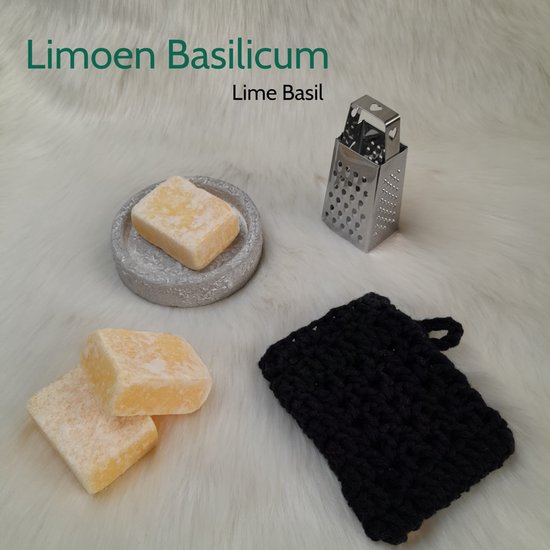 3 Amberblokjes Limoen Basilicum - Geurblokjes Set met Schaaltje, Rasp ...