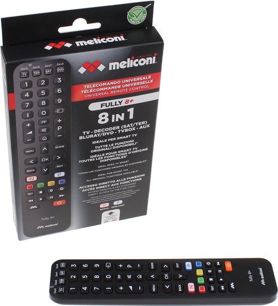 MELICONI - AFSTANDSBEDIENING - FULLY 8 in 1 - 808014 | bol