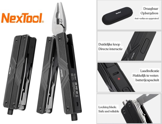 NexTool Gemini 13-in-1 Oplaadbare Elektrische Multifunctionele ...