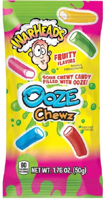 Warheads Ooze Chewz Ropes 50g - Amerikaanse snoep - Amerikaans snoep ...