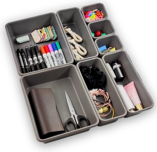 8 stuks lade-organizer, opbergdoos, lade-opbergsysteem, organizer lade ...