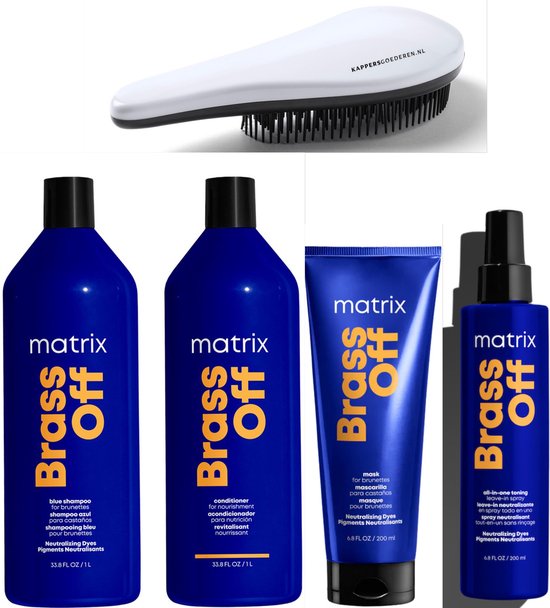 Matrix - Brass Off Set - Bruin Haar Neutraliserend Pakket Groot - 1L ...