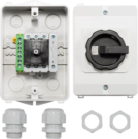 25A 4-Poolige PV/AC Schakelaar Met IP65 Bescherming - AE-A551020 ...