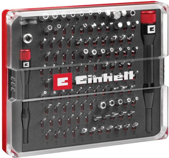 Einhell 115040 Bitset 114-delig Spanner, JIS, T-profiel, Gamebit, Sim ...