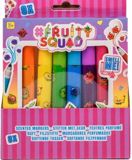 Fruitysquad Stiften Met Bredepunt Met Geur 8-Pack | bol