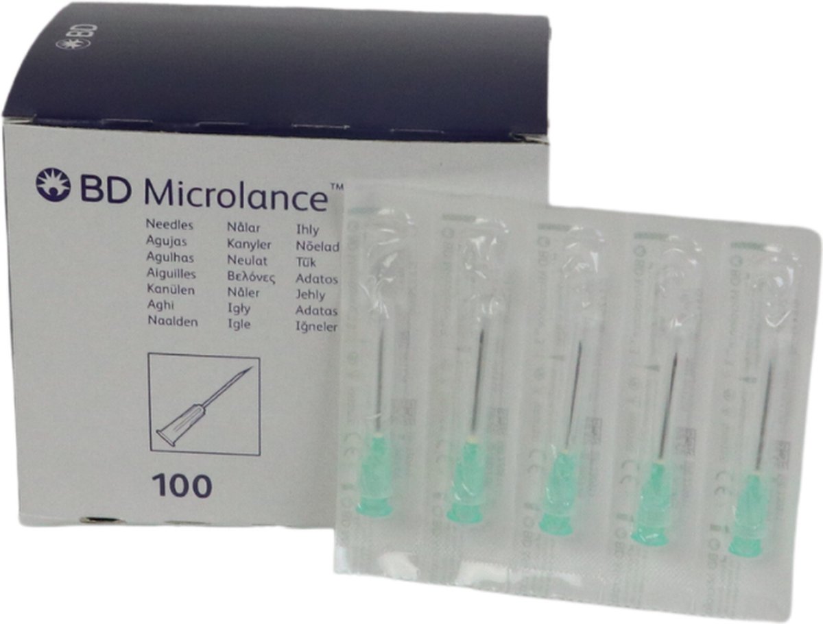 Voordeelverpakking 3 X BD Microlance injectienaalden 21G groen 0,8x25mm ...